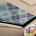 Christmas Snowflake Plaid Window Privacy Film Rainbow Static Cling ...