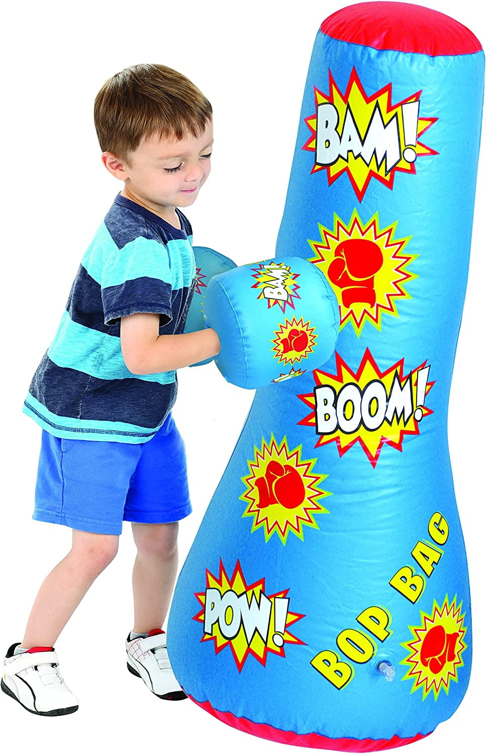KOVOT Bopper Buddy Bounce Back Inflatable Bop Punching Bag with 2 ...