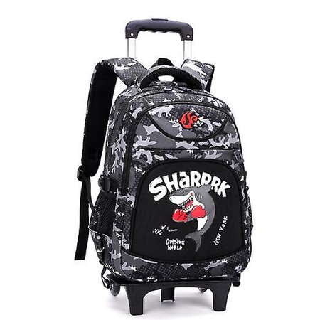 School Satchel With Wheels Kids School Rolling Backpack For Boys ...