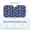 Kdxio Skull flower tie dye Print Windshield Sun Shade, Foldable Sun ...