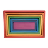 TickiT Wooden Rainbow Architect Rectangles - Set of 7 - Walmart.com