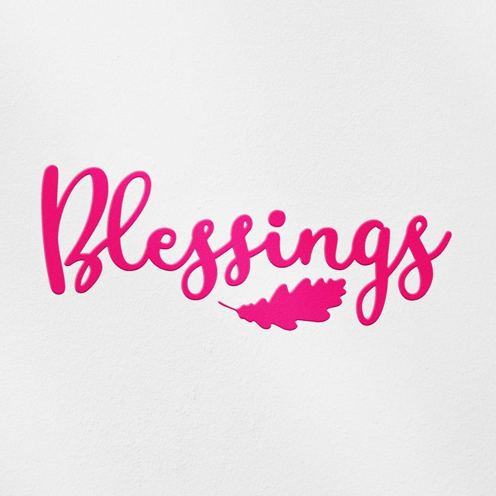 Transparent Decal Stickers Of Blessings (Pink) Premium Waterproof Vinyl ...