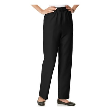 Chic Women's Easy Fit Elastic Waist Pull On Pant - Walmart.com