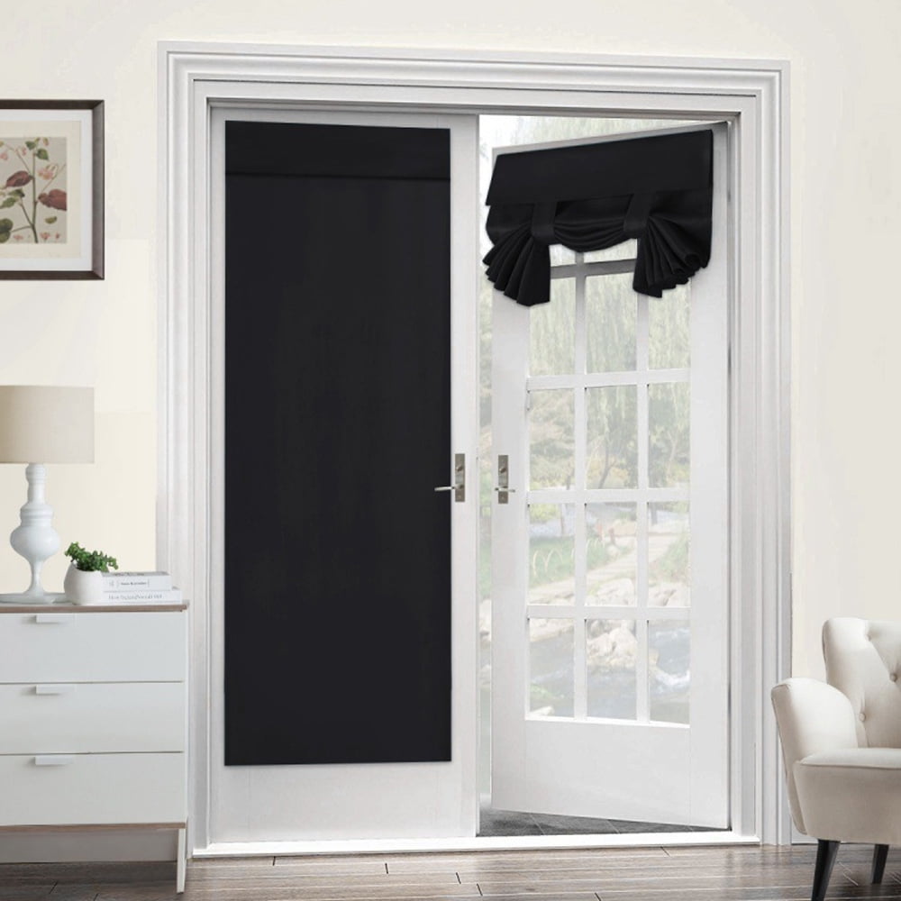 3-in-1 window and window curtains for French doors in the terrace side ...