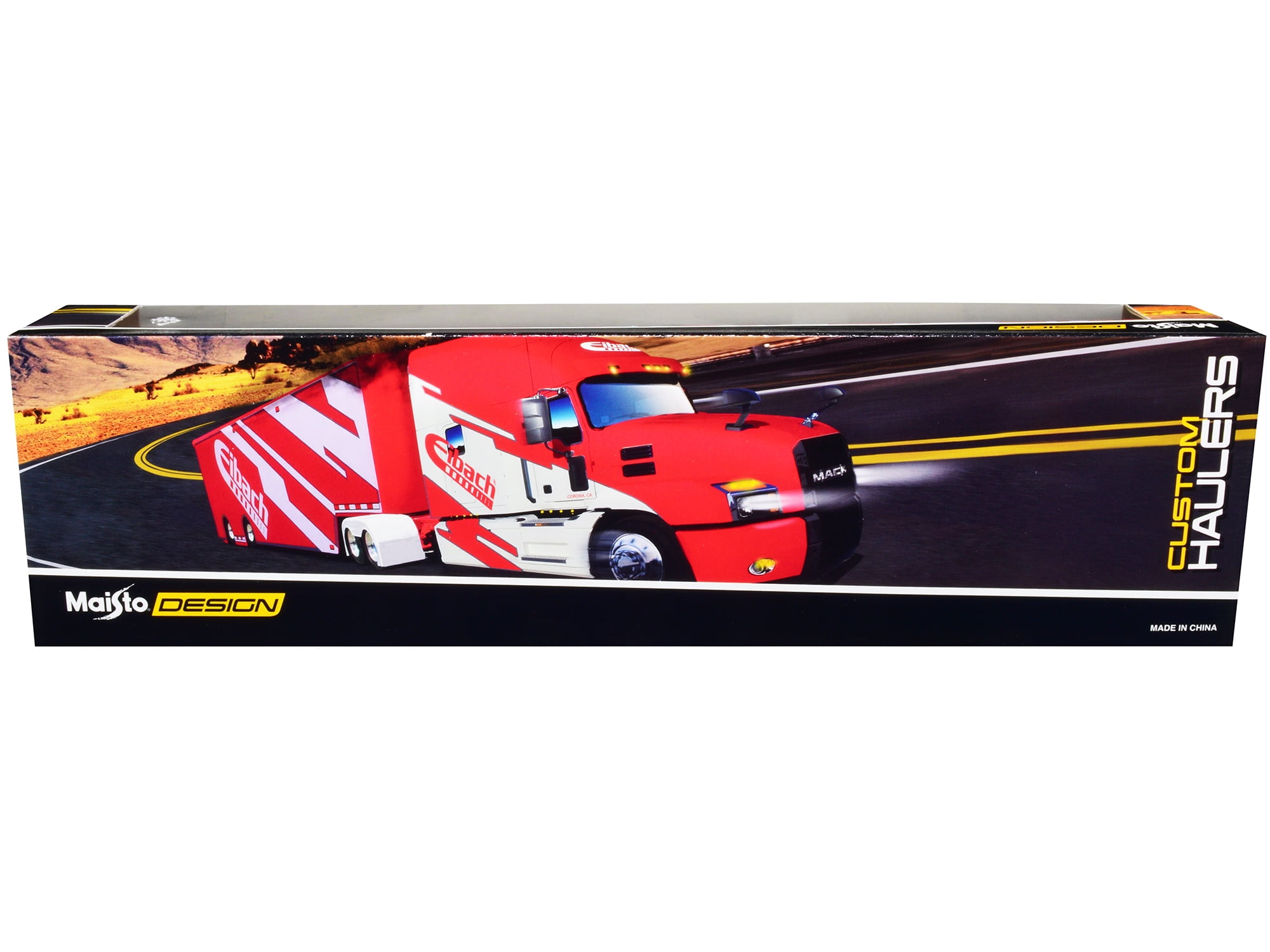 International LoneStar Enclosed Car Transporter "Comp Cams" White and ...