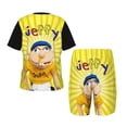 Sml Cartoon Jef-,Fy Pajamas Set Cartoon Shirt With Shorts Set Summer ...