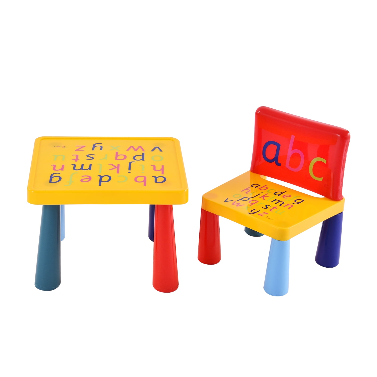 Toys Children Letter Table and Chair Set Kid Letter Desk and Chair ...
