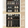 HAIOOU 5-Tier Stackable Wood Shoe Rack, Free Standing Shoe Storage ...