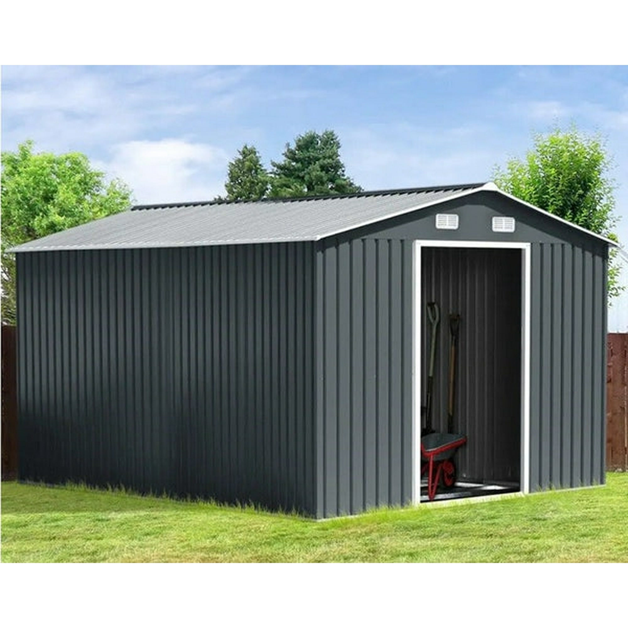Click here for Relyard 12x10 Metal Outdoor Storage Garden Shed 12... prices