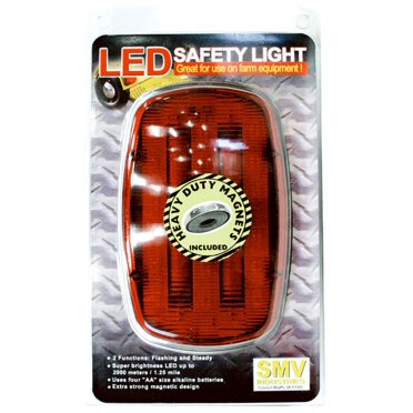 2 Pack Magnetic Super Bright Red LED Safety Lights with 1 Mile ...