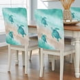 8 Pack Summer Sea Turtle Chair Back Covers Teal Ocean Animal Gradient ...