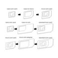 Sim Card Adapter Nano Micro - Standard 4 in 1 Converter Kit with Steel ...