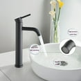 Bathroom Modern Tall Faucets Single Handle One Hole Lavatory Bathroom ...