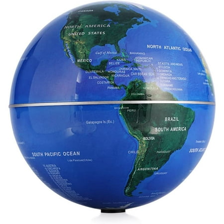 Self Rotating Globe, 6" Auto-Spinning Rotary Globe Revolving World ...