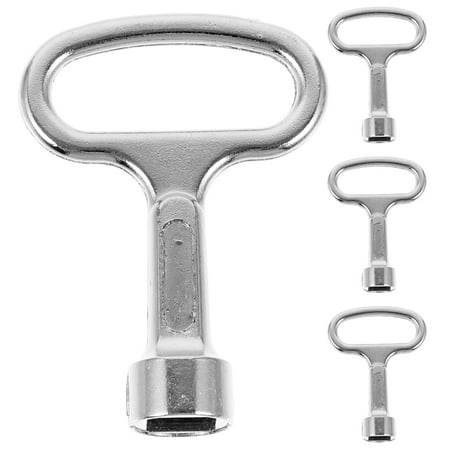 4 pcs Electrical Cabinet Key Metal Square Key Water Meter Key ...