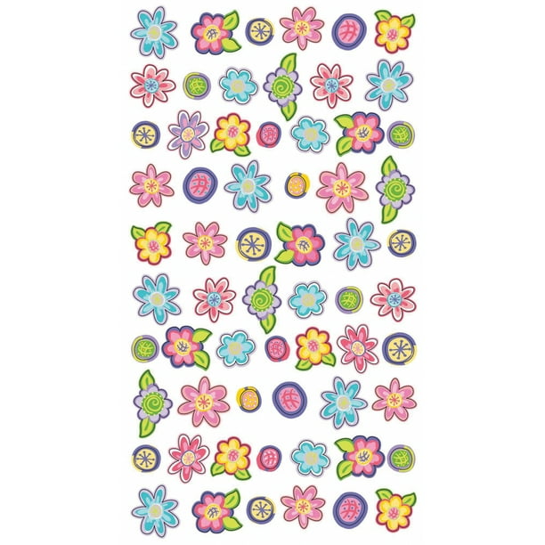 Sticko Stickers-Small Teeny Tiny Flowers - Walmart.com