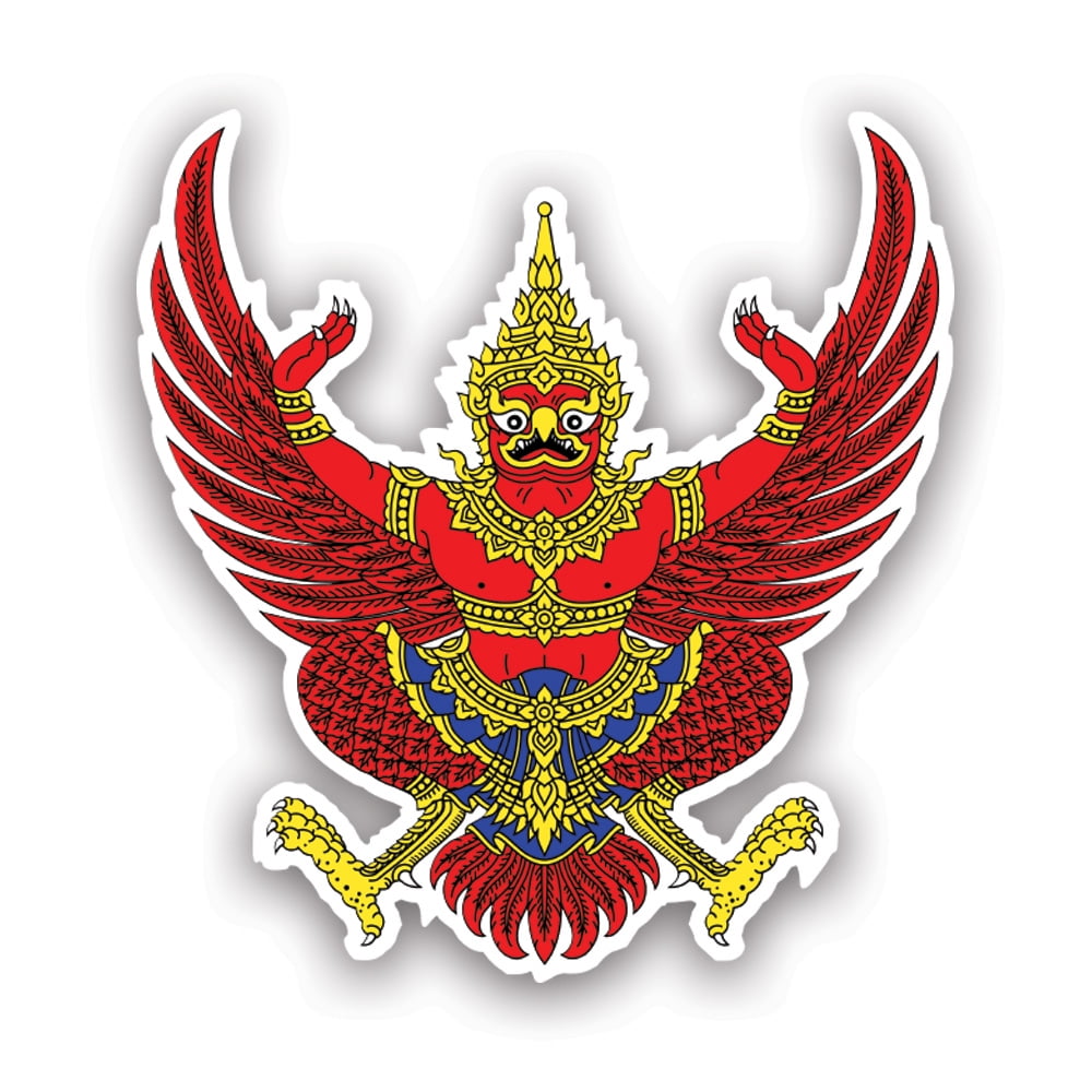 Thai Emblem Sticker Decal - Self Adhesive Vinyl - Weatherproof - Made ...