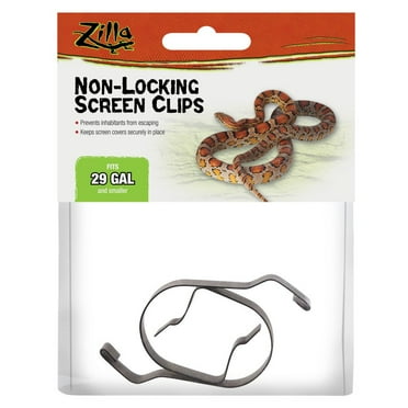 Zilla Heavy Duty Terrarium Screen Clips, Large, Black - Walmart.com