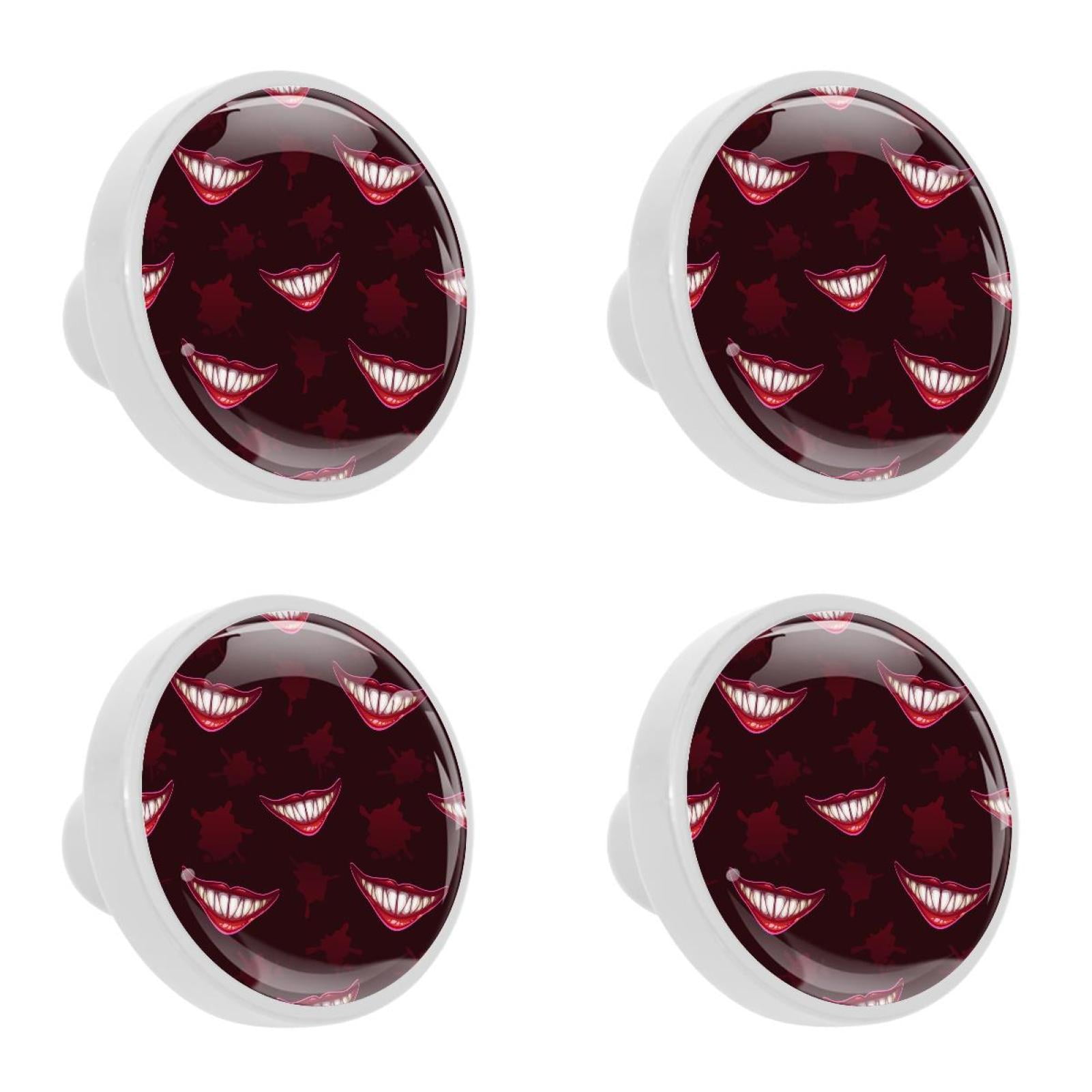 4 Pcs Scary Mouth Knobs for Kitchen Cabinet Cupboard Dresser Bookcase ...