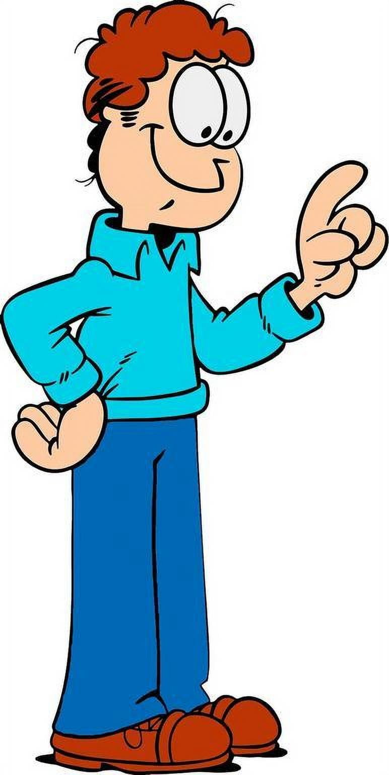 Jon Arbuckle Garfield the Cat Point Finger Cartoon Character Wall Art ...