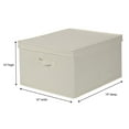 Household Essentials Jumbo Canvas Storage Box with Lid - Walmart.com