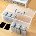 Clear Trading Card Storage Box Playing Card Case Organizers with ...