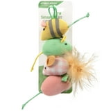 SmartyKat Skitter Mice Spring Plush Mice & Bunny Cat Toys with Pure ...