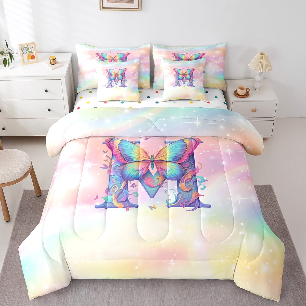 Click here for Erosebridal Initial M Letter Bedding Sets Full Siz... prices