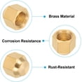 BDKWID-Brass Flare Cap, 2pcs 5/16" Tube OD SAE 1/2-20UNF 45 Degree ...