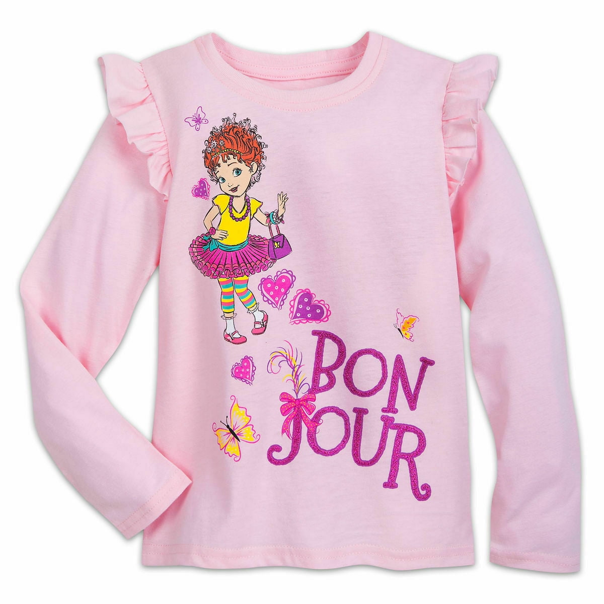 Disney Store Fancy Nancy Long Sleeve T Shirt Girl Size 4 - Walmart.com