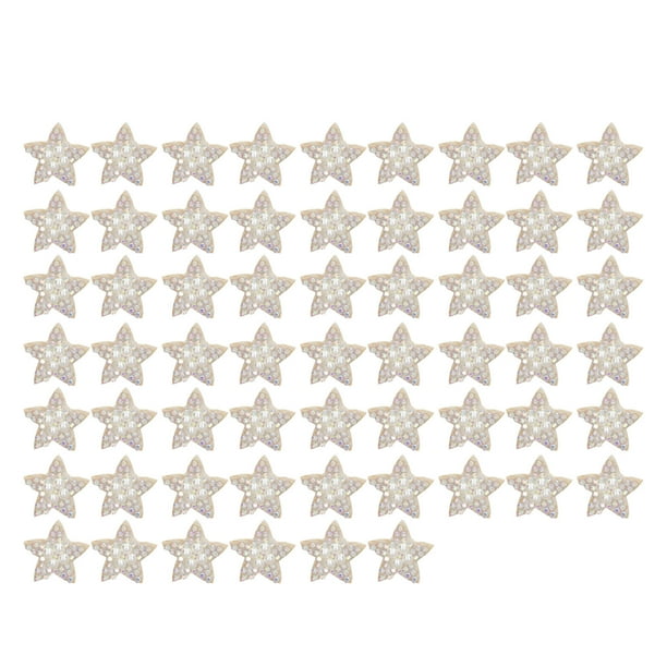 Star Patches,60Pcs Star Patches Shiny Five Pointed Star Patch Cute ...