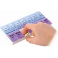 Apex Weekly Twice a Day Pill Organizer Contoured Design for Easy Pill ...