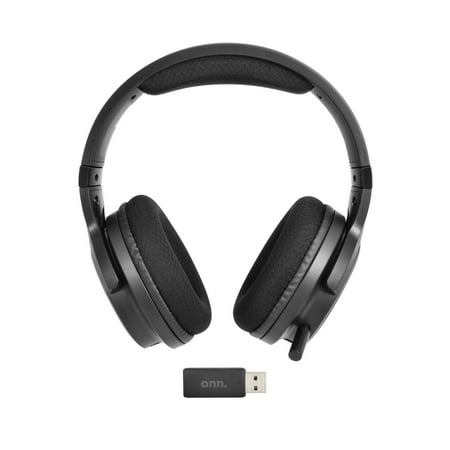 onn. Wireless Rechargeable Over-Ear Gaming Headset, 12 Playtime Hours ...