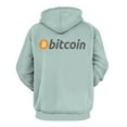 Bitcoin Logo Hoodies for Men Women, Pullover Hoodie with Kangaroo ...