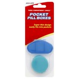 Acu-Life Single & Three Compartment Pocket Pill Boxes, 2 Count ...