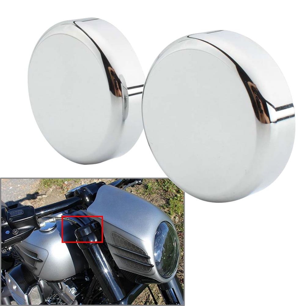 ZS Gloss Black Upper Fork Caps For Harley Softail Street Bob 2018-2020 ...