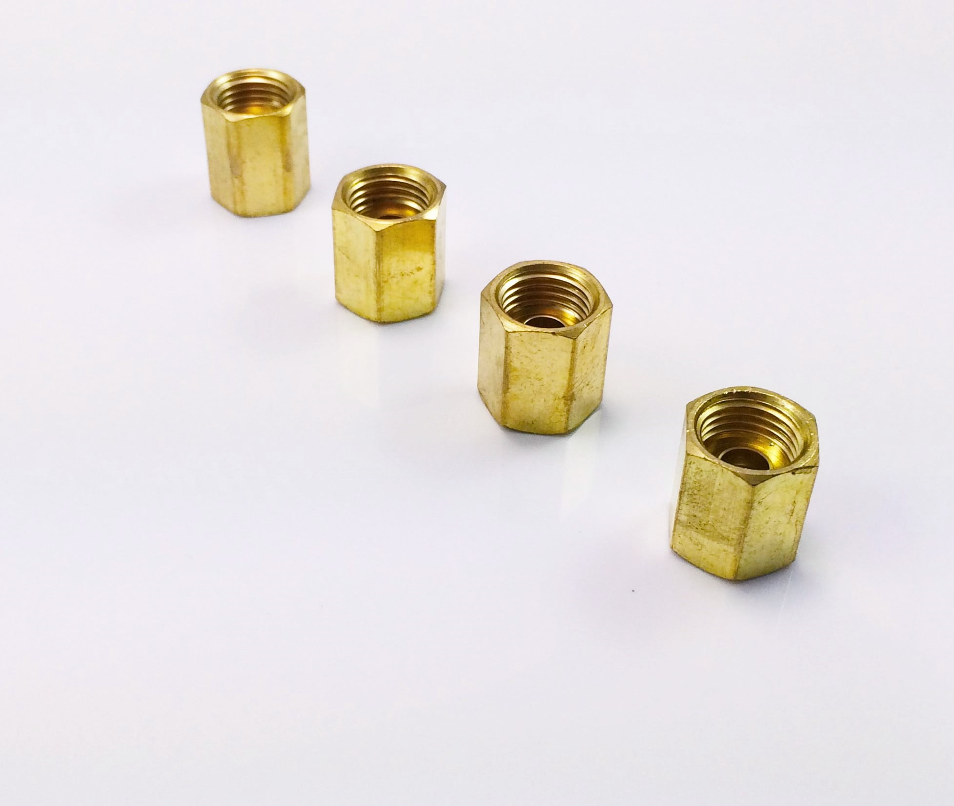 Inverted Flare Brake Line Union for 5/16" Tube (1/2"-20 threads) (Pack ...