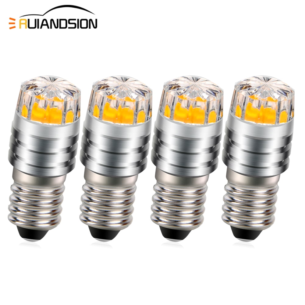 Ruiandsion Mini Spiral Light Bulb Flashlight Bulb Yellow Bulb Metal ...