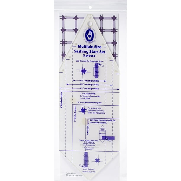 Marti Michell Sashing Star Template Set-3 Pieces - Walmart.ca