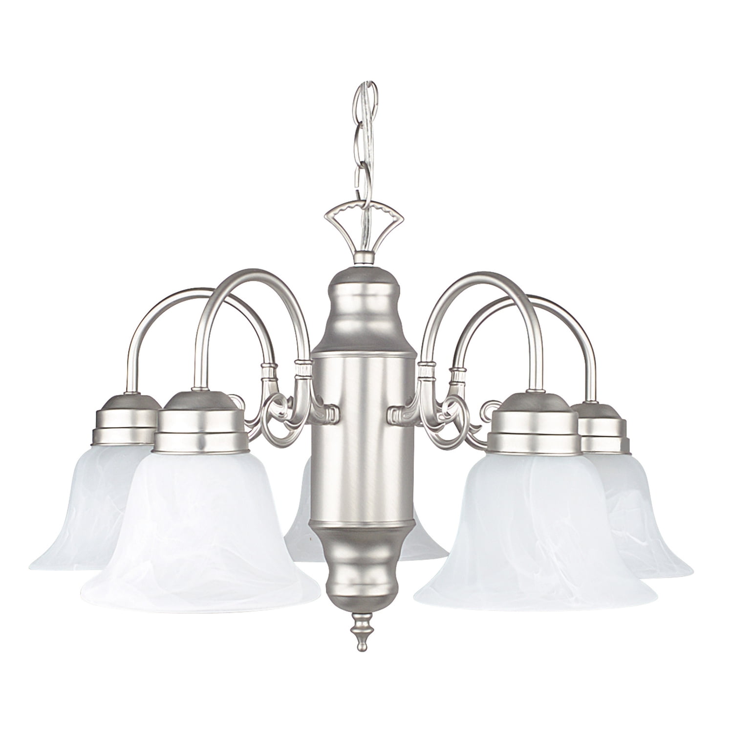 Luminance Sunset Lighting F6316-53 Five Light Down Chandelier, Dimmable ...