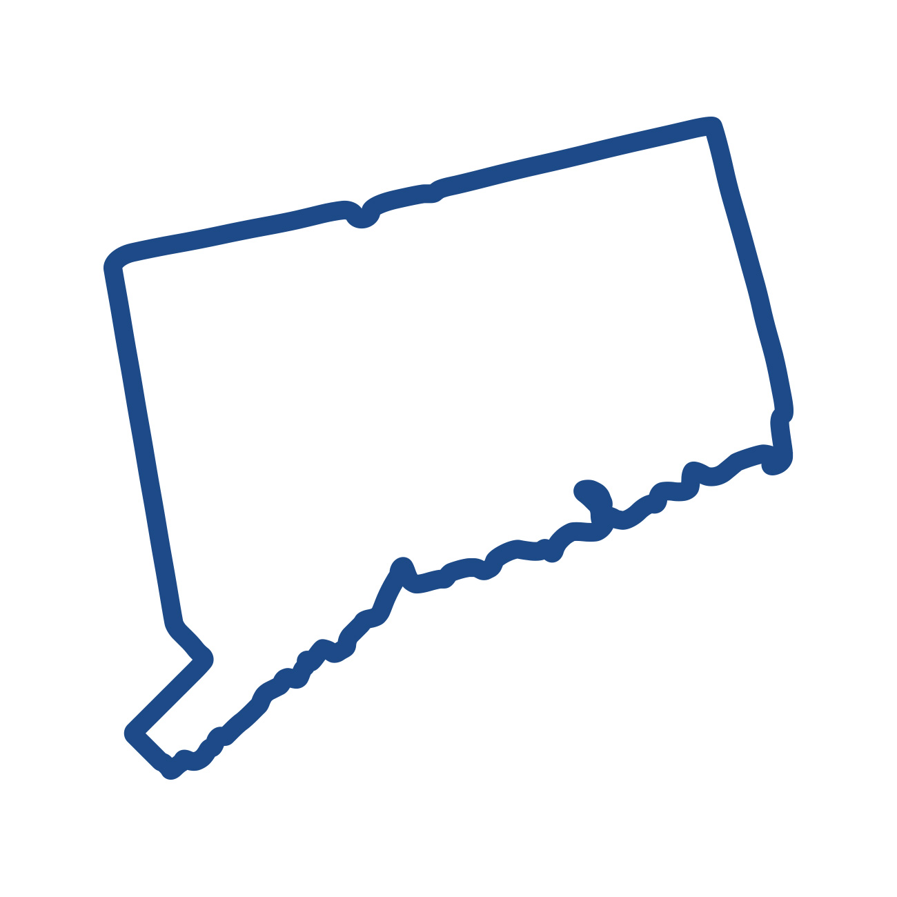 Connecticut Outline Sticker Decal Die Cut - Self Adhesive Vinyl ...