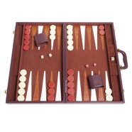 Set de backgammon Crazy Games Classic con funda de piel de 38 cm ...