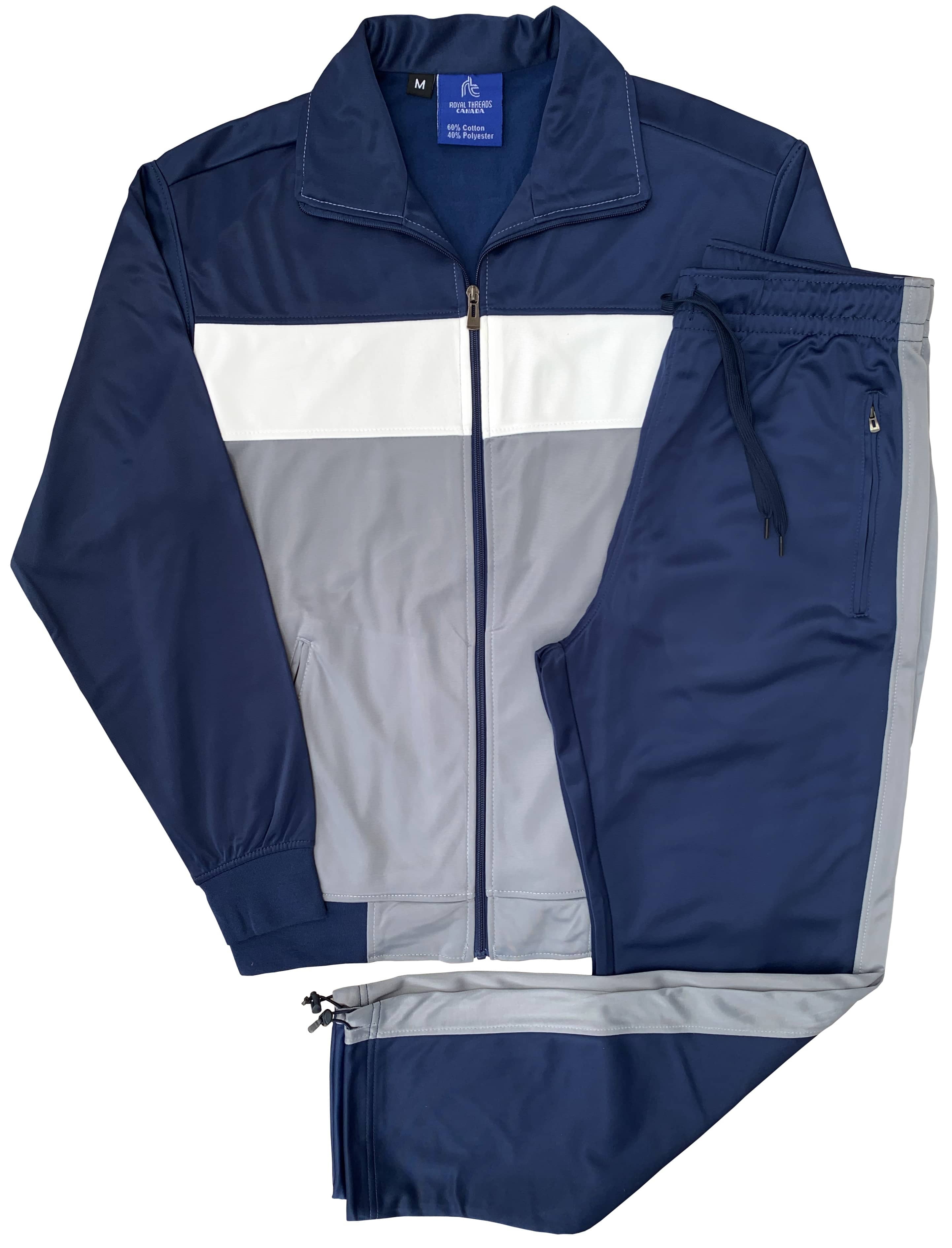Men’s 2-Piece Tracksuit Traditional Coral Blocks Active Track Jacket ...