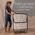 "Milliard Lightweight Folding Cot with Mattress 31""x71.5"", Portable ...
