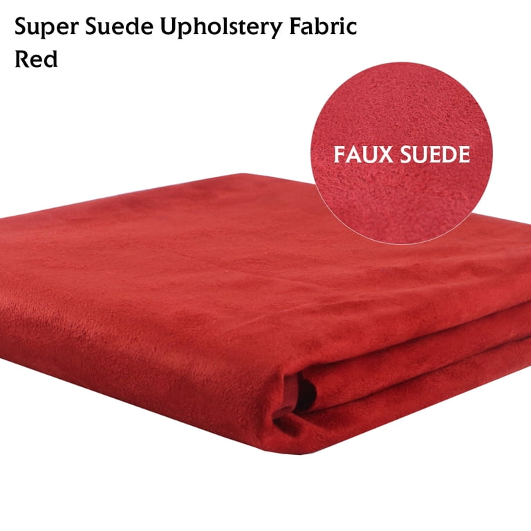 Red Suede Fabric
