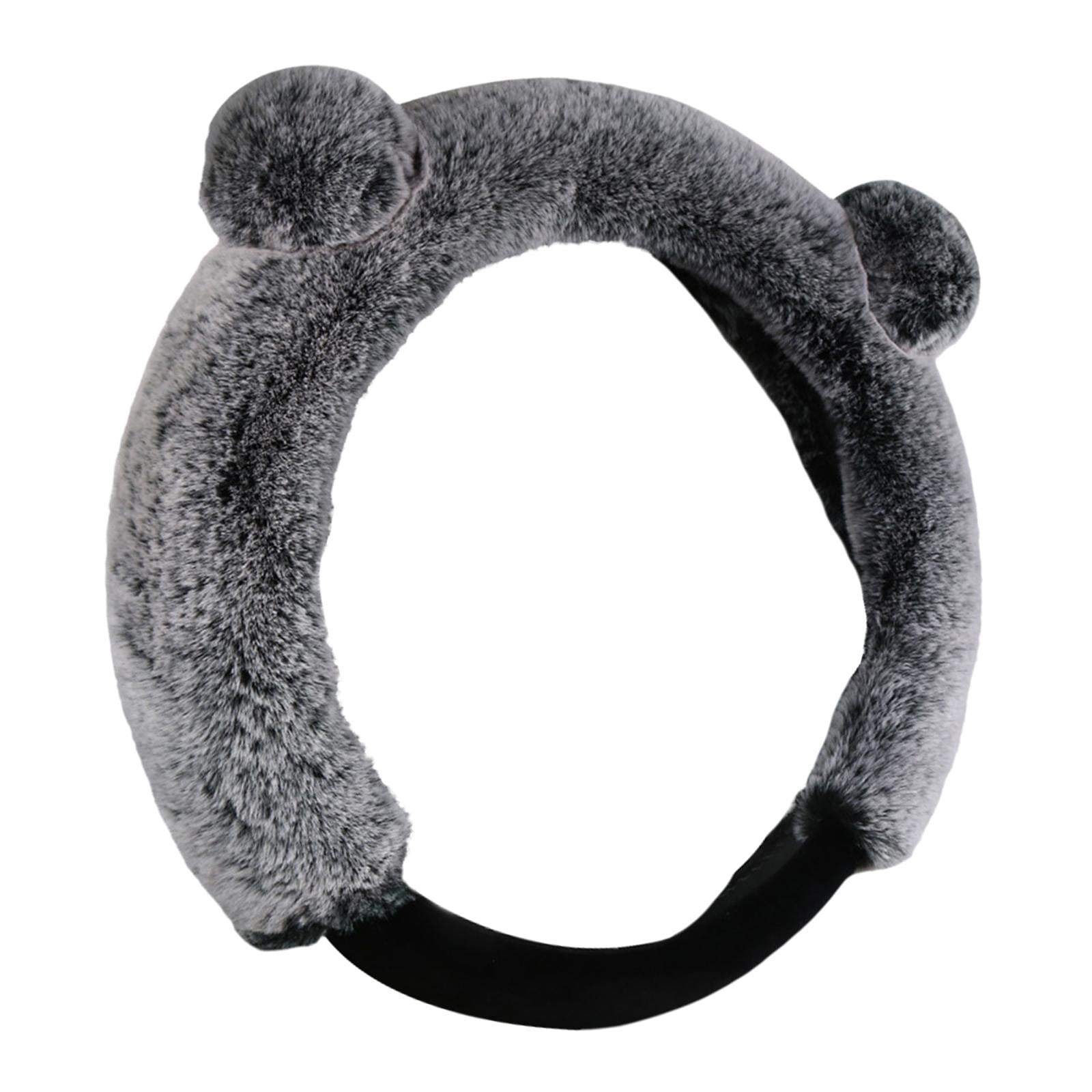 Fuzzy Car Steering Wheel Cover, Plush for Universal Steering Wheel ...