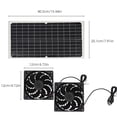 Hendoct 16W Solar Panel Fan Kit, Monocrystalline Silicon IP65 ...
