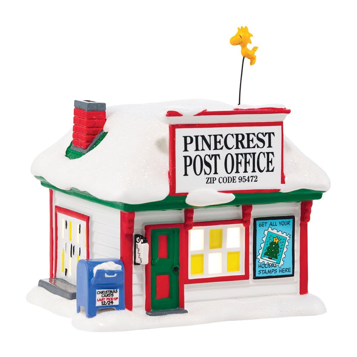Department 56 Peanuts Village Pinecrest Post Office Lit House, 5.31 In ...