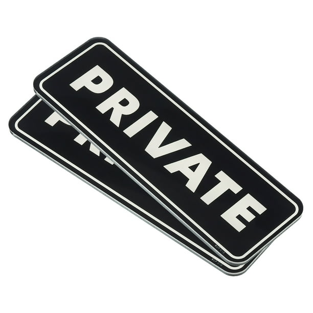 Uxcell Private Door Sign 9"x3" Self Adhesive Privacy Sticker Easy ...
