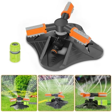 EEEkit Lawn Sprinkler Covers up to 845 sq. ft., 360 Degree Rotating ...